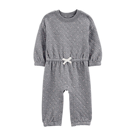 Click here for Carters Baby Girls Crew Neck Long Sleeve Jumpsuit... prices