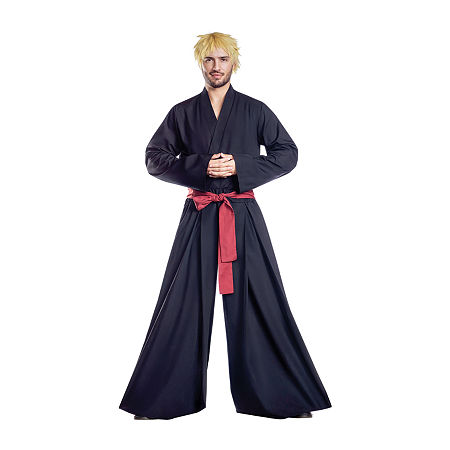 Click here for Mens Samurai Kimono Costume  Medium  Black prices