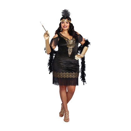 Click here for Womens Flapper Dress Costume  1x  Black prices