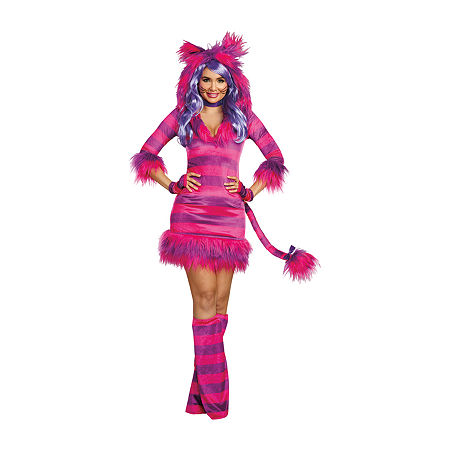 Click here for Womens Wonderland Magic Cat Costume  Small  Pink prices
