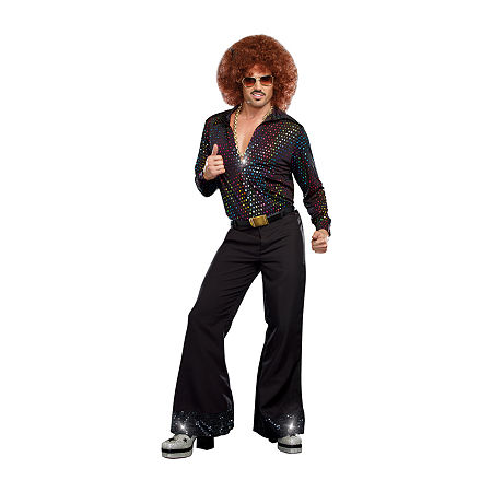 Click here for Mens 70s Disco Costume  Medium  Black prices