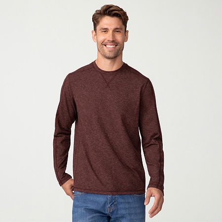 Click here for Free Country Mens Crew Neck Long Sleeve Stretch Fa... prices