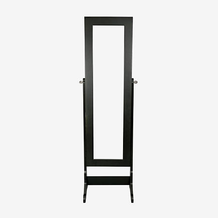 Mele & Co Victoria Mirrored Jewelry Armoire in Finish - Java