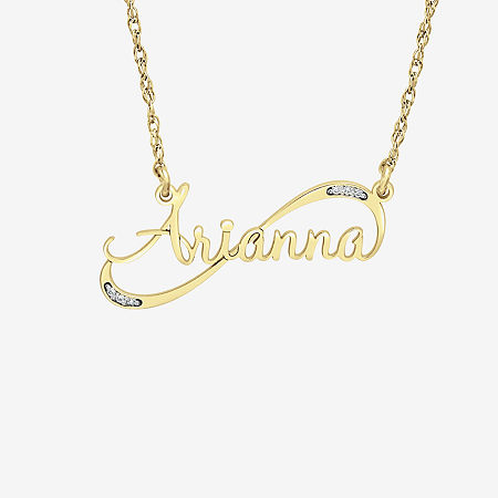 Click here for Womens Personalized Diamond Accent Name Pendant Ne... prices