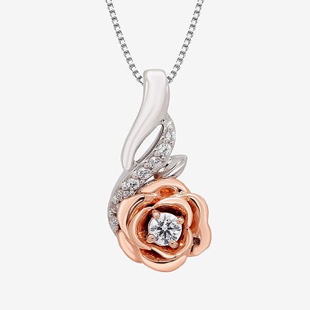 Click here for Enchanted Disney Fine Jewelry Womens 1/10 CT. T.W.... prices