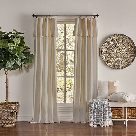 Click here for Mercantile Drop Cloth Tab Top Light-Filtering Sing... prices
