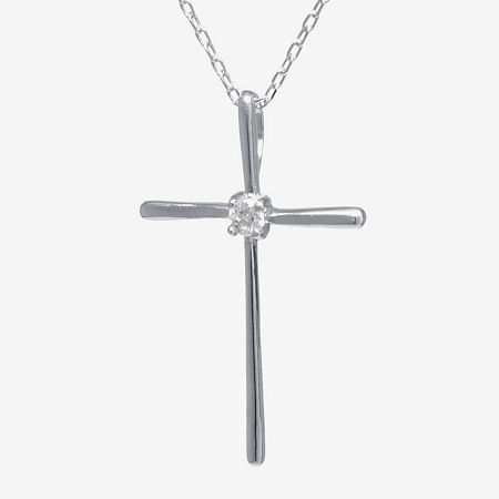 Click here for Silver Treasures Womens White Cubic Zirconia Sterl... prices