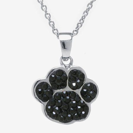 Click here for Sparkle Allure Paw Print Womens Black Pure Silver... prices