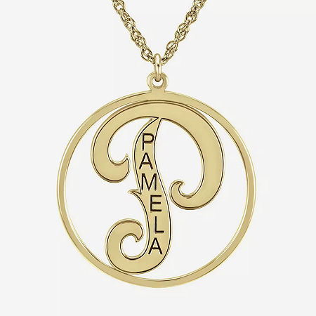 Click here for Personalized 25mm Initial and Name Circle Pendant... prices
