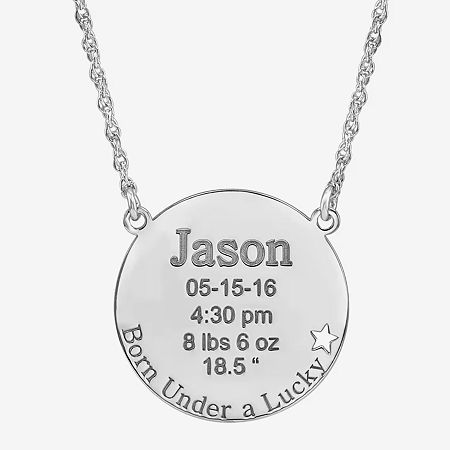 Click here for Personalized Born Under a Lucky Star Birth Necklac... prices