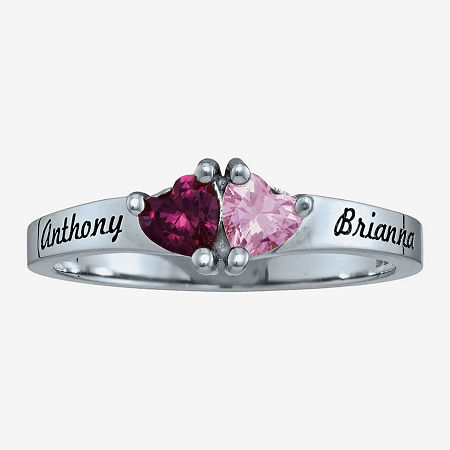 Click here for Personalized Simulated Birthstones Sweetheart Coup... prices