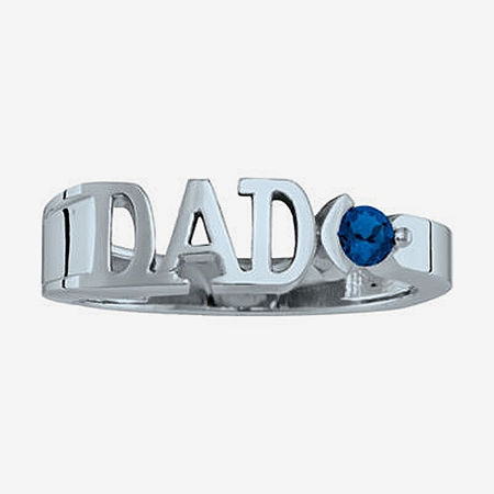 Click here for Personalized Mens Simulated Birthstone Dad Ring  8... prices