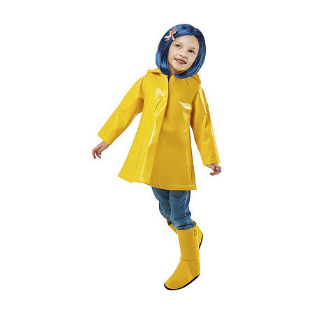 Click here for Girls Coraline 4-pc. Costume  Medium  Yellow prices