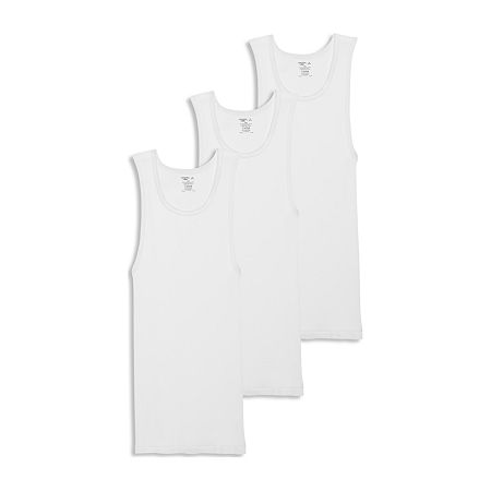 Click here for Jockey Mens Scoop Neck Sleeveless 3 Pack Big Tank... prices