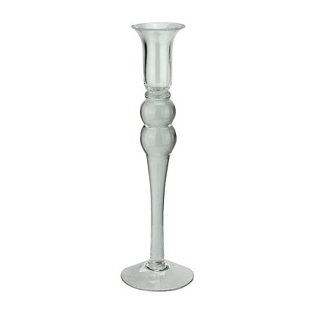 Click here for 12 Clear Transparent Glass Taper Candle Holder  On... prices