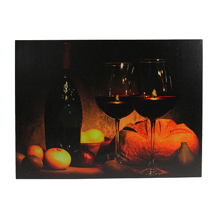 Click here for Orange LED Lighted Flickering Wine Bread and Candl... prices