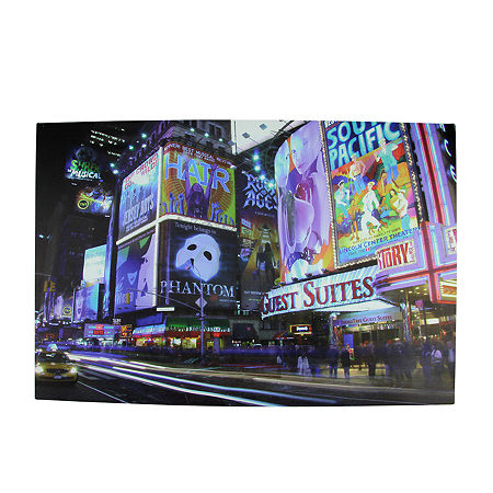 Click here for LED Lighted NYC Times Square Canvas Wall Art 15.75... prices