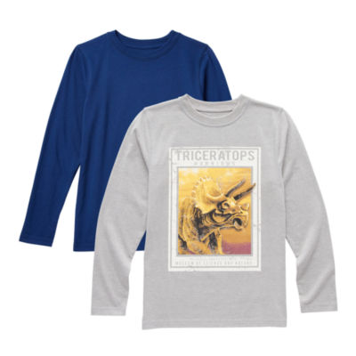 Thereabouts Little & Big Boys 2-pc. Crew Neck Long Sleeve Graphic T ...