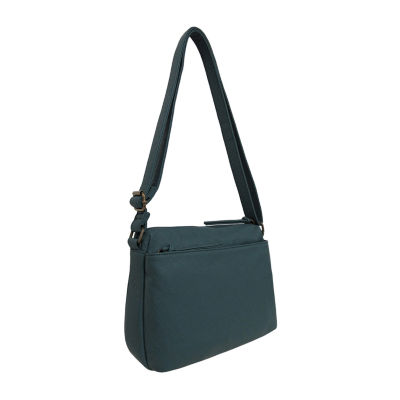 Bueno of California Washed Mini Crossbody Bag, Color: Antique Denim ...