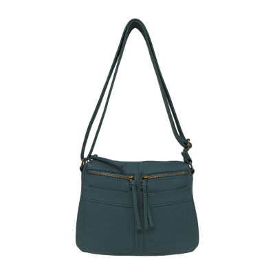 Bueno of California Washed Mini Crossbody Bag, Color: Antique Denim ...