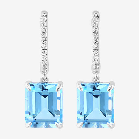 Click here for Effy Womens Genuine Blue Topaz Sterling Silver Dro... prices