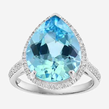 Click here for Effy Womens Genuine Blue Topaz Sterling Silver Pea... prices