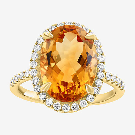 Click here for Effy Womens Genuine Orange Citrine 14K Gold Over S... prices