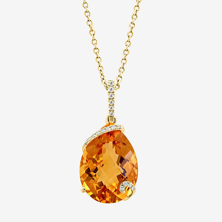 Click here for Effy Womens Diamond Accent Genuine Orange Citrine... prices