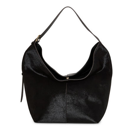 Click here for Worthington Jo Calf Hair Bucket Bag  One Size  Bla... prices