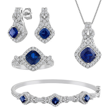 Click here for Womens 4-pc. Lab-Created Blue Sapphire & Cubic Zir... prices