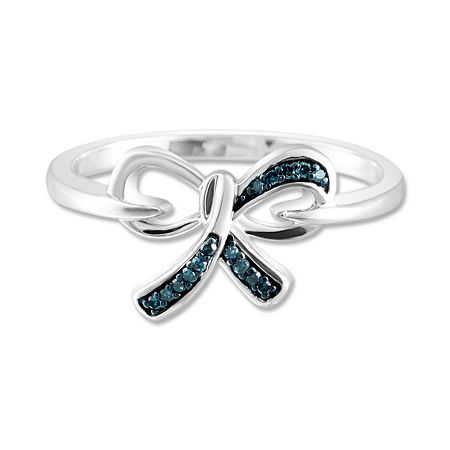 Click here for Womens Diamond Accent Natural Blue Diamond Sterlin... prices