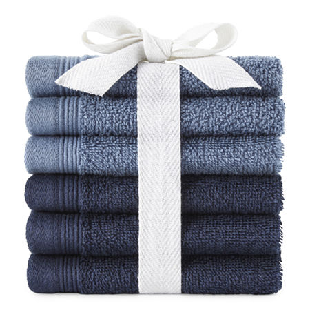 Click here for Home Expressions 6pc Washcloth Set  One Size  Blue prices