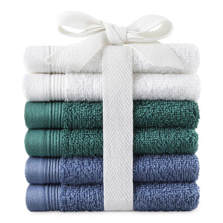 Click here for Home Expressions 6pc Washcloth Set  One Size  Blue prices