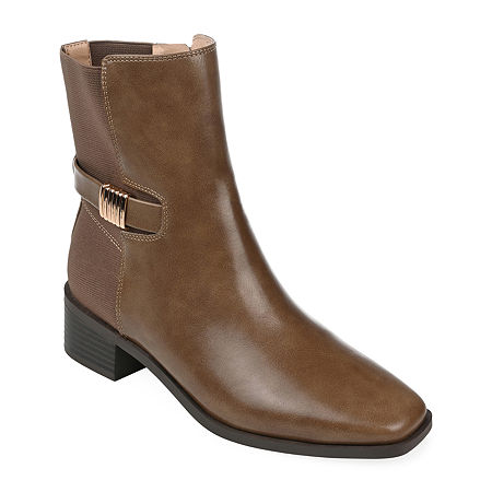 Click here for Journee Collection Womens Aubrie Stacked Heel Boot... prices