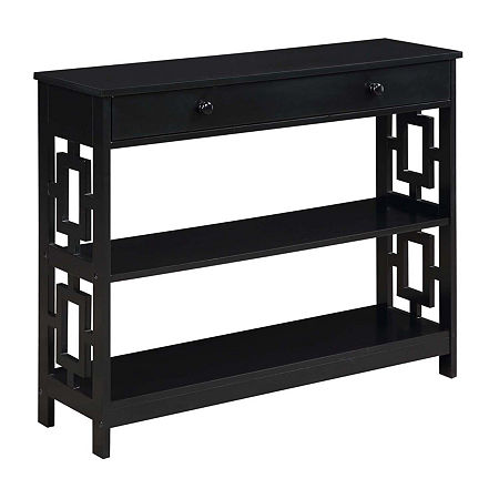 Click here for Town Square 1-Drawer Console Table  One Size  Blac... prices