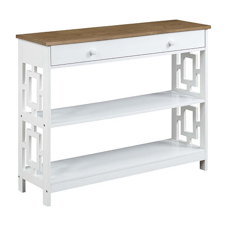 Click here for Town Square 1-Drawer Console Table  One Size  Whit... prices