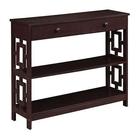 Click here for Town Square 1-Drawer Console Table  One Size  Brow... prices