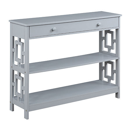 Click here for Town Square 1-Drawer Console Table  One Size  Gray prices