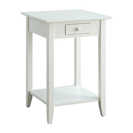 Click here for American Heritage 1-Drawer End Table  One Size  Wh... prices