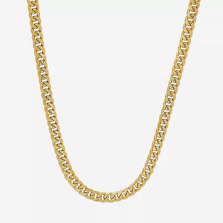 Click here for Mens 10K Gold 24 Inch Curb Chain Necklace  One Siz... prices