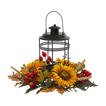 Click here for Nearly Natural Sunflower Berry Faux Candelabrum Ca... prices
