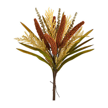 Click here for Nearly Natural Set Of 3 Sorghum Art Bush Artificia... prices