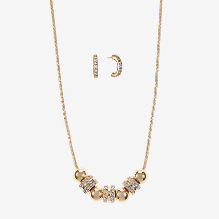 Click here for Liz Claiborne Collar Necklace And Hoop Earring Wom... prices