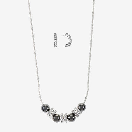 Click here for Liz Claiborne Collar Necklace And Hoop Earring Wom... prices
