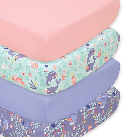 Click here for The Peanutshell Ocean Girl Microfiber 4 Pack Crib... prices