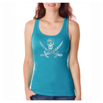 Los Angeles Pop Art Pirate Captains Ships And Imagery Tank Top
