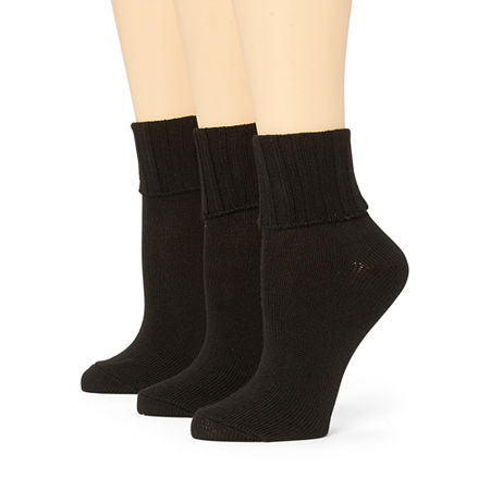 Click here for Mixit Ribbed Womens Multi-Pack Turncuff Socks  4-1... prices