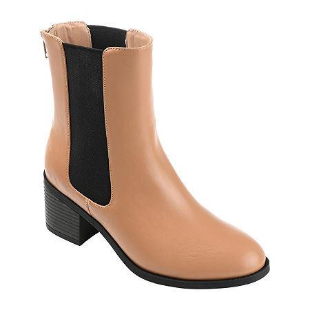 Click here for Journee Collection Womens Tayshia Stacked Heel Boo... prices