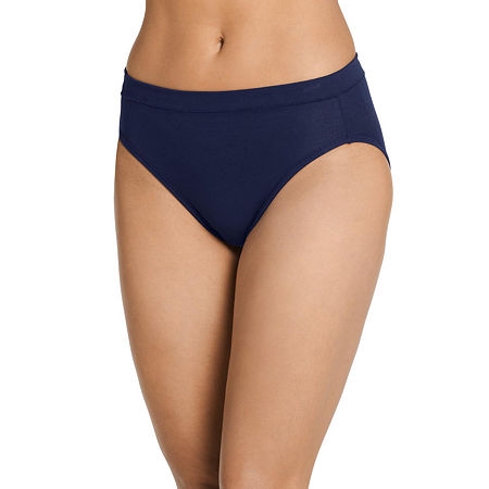 Click here for Jockey Cotton Stretch Hi-Cut Panty - 1555  5  Blue prices