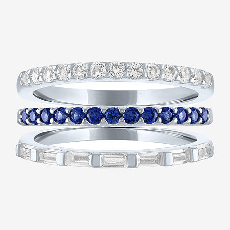 Click here for Womens Lab Created Gemstone Sterling Silver Ring S... prices